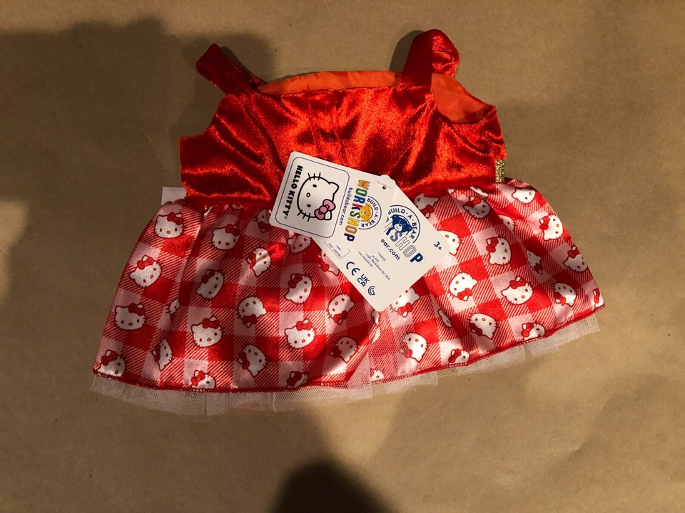 Build A Bear Hello Kitty Holly Jolly Christmas Dress / New With Tags | eBay