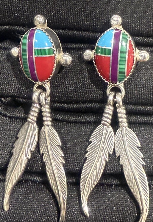 Native American inspired Multi-Stone Inlay Sterling S… - Gem