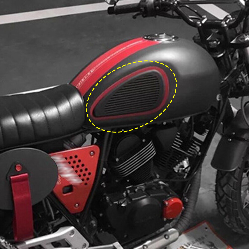 2Pcs Motorbike Motorcycle Tank Knee Pad Retro Gas Fuel Tank Pads ...