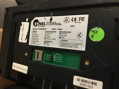 Biometric Fingerprint T Fingerprint Time CLock System synel synergy AS ...