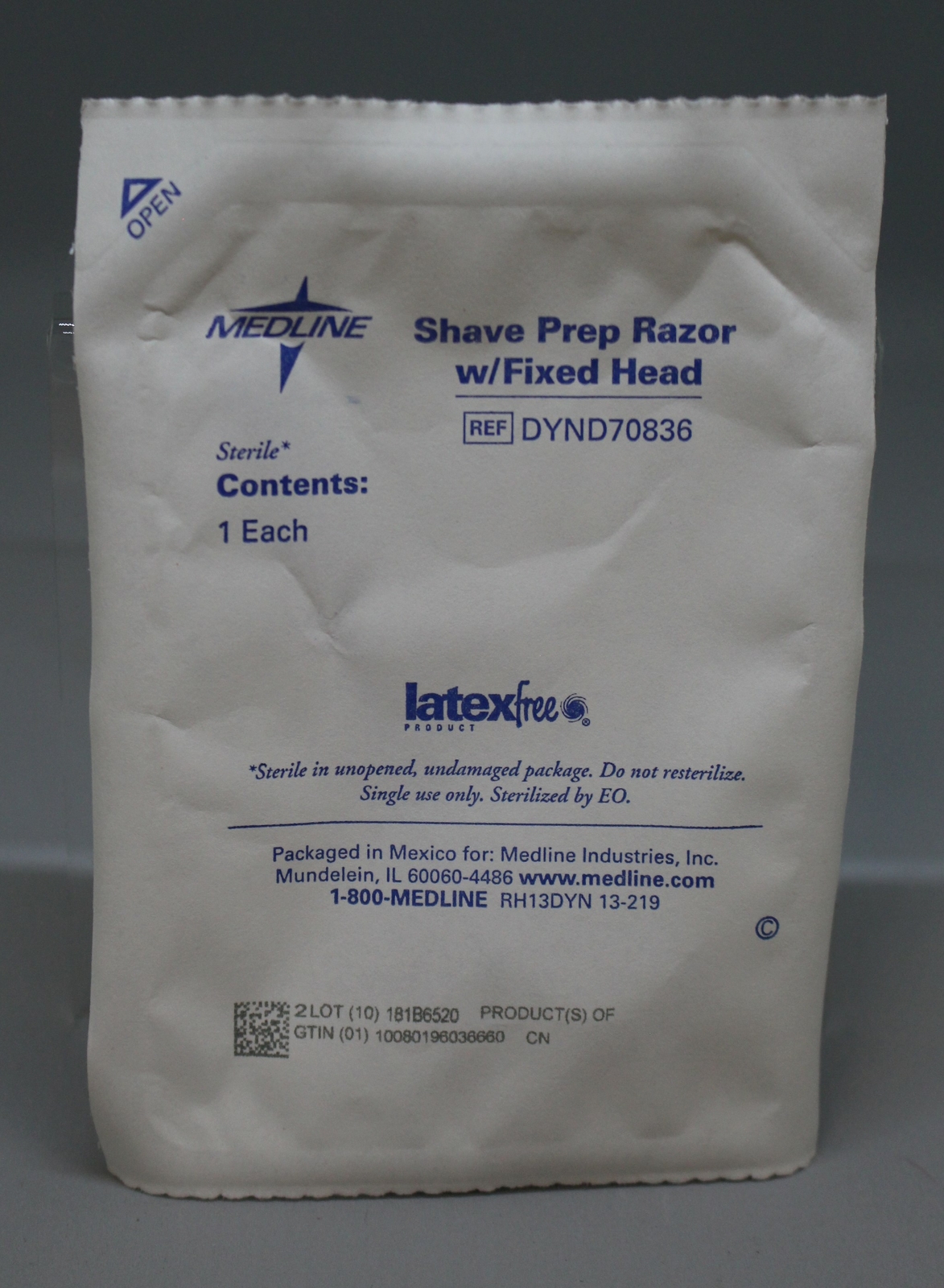 Medline Double-Sided Shave Prep Razor With Fixed Head - DYND70836 - New ...