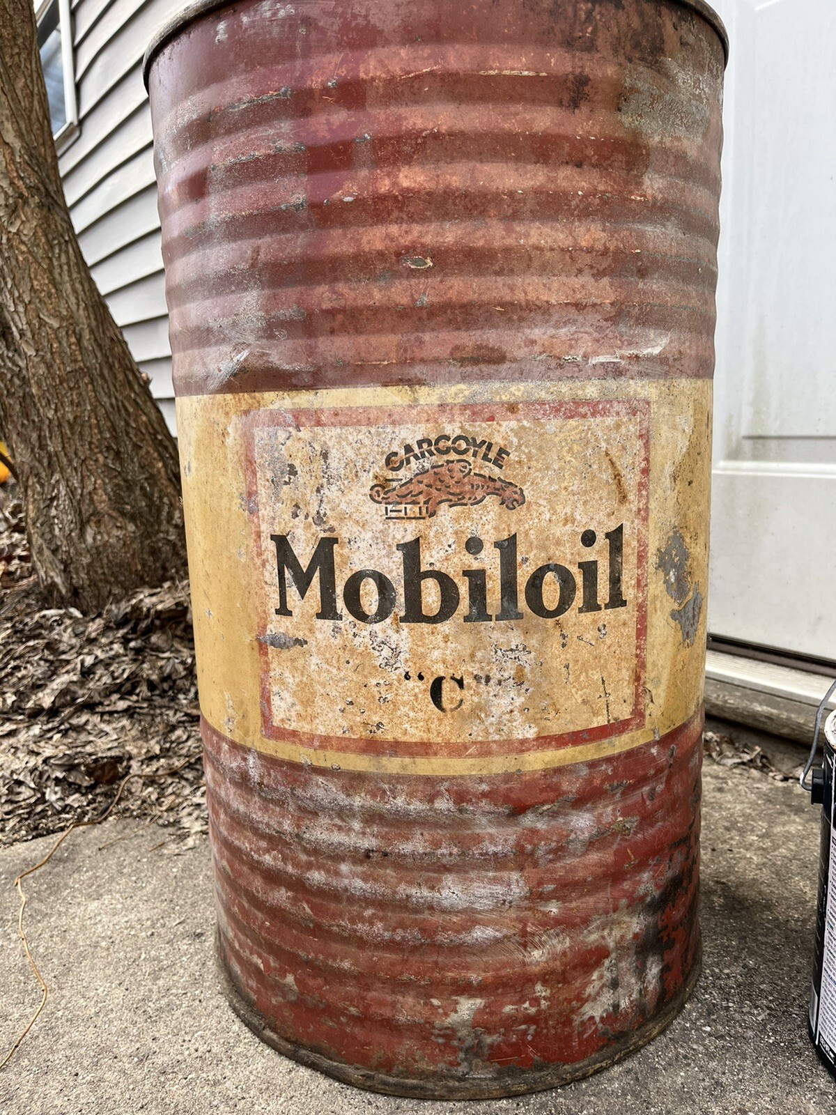 1938 Date RARE Mobiloil Pegasus 100lb Mobiloil “c” 2’ Tall Gargoyle Oil ...