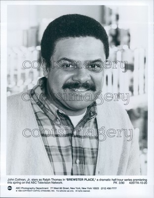 1990 Actor John Cothran Jr in Brewster Place TV Show Press Photo | eBay