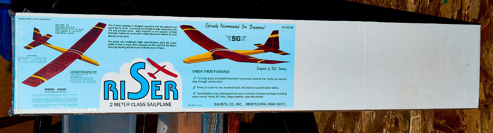 Sig RISER Balsa R/C 2 Meter Sailplane Kit | eBay