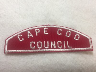 (62) Boy Scouts- Cape Cod Council - red and white shoulder patch | eBay