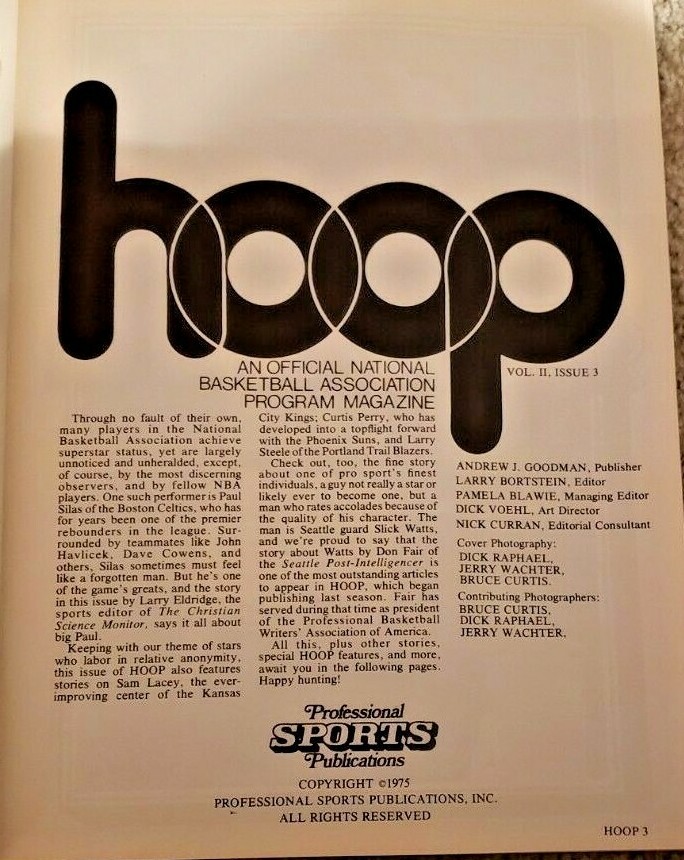 1975-76 NBA Hoop Magazine BRAVES@CAVS Bob McAdoo Cover | eBay