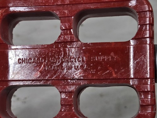 NOS Harley Red Chicago Motorcycle Kicker Pedal, Knucklehead Panhead | eBay