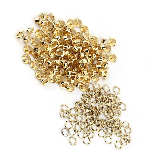 100Pcs 5mm Brass Eyelets Grommets With Washers For Leather Craft Sewing ...