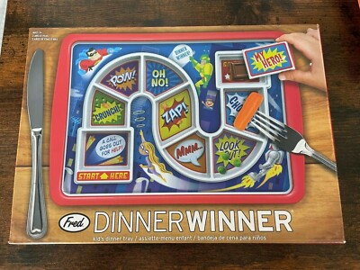 Fred DINNER WINNER Kids' Dinner Tray Super Hero New Open Box | eBay