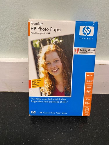 HP Photo Paper Glossy 4x6 10mil Premium 100 Sheets Inkjet New | eBay