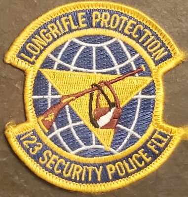 USAF 123rd WEAPONS SYSTEMS SECURITY FLIGHT SSI COLOR VTG ORGINAL USGI ...