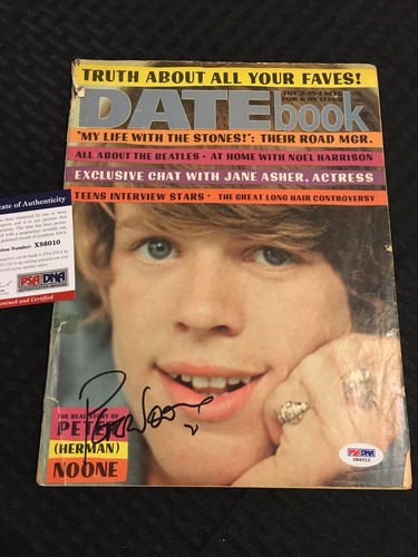 Peter Noone Signed Magazine PSA / DNA Herman's Hermits X86010 Autograph ...