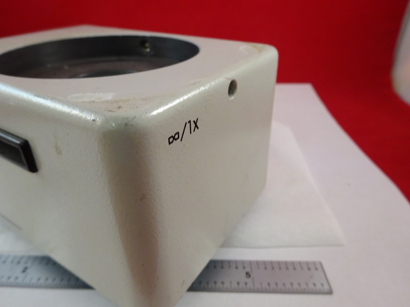 FOR PARTS MICROSCOPE LEITZ GERMANY VERTICAL ILLUMINATOR OPTICS AS IS ...