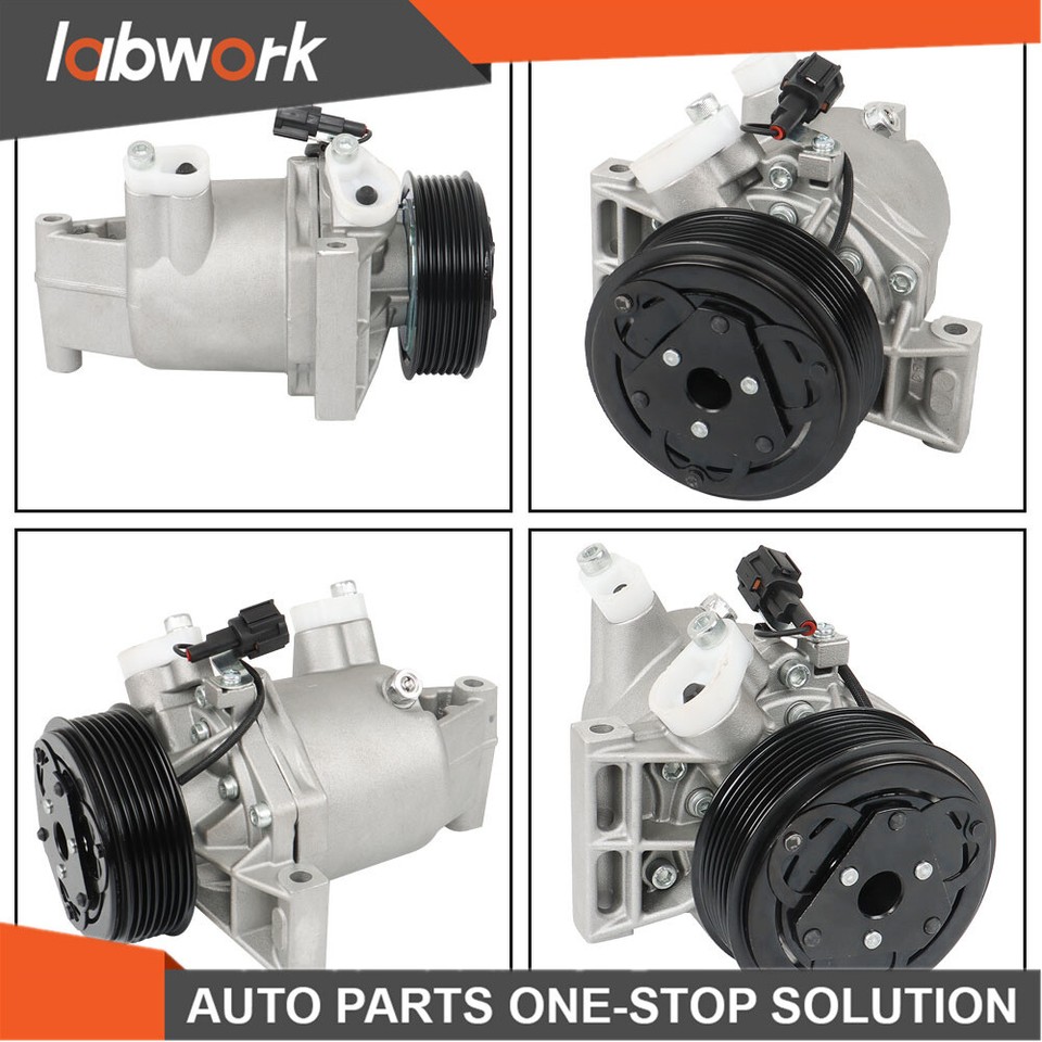 Labwork A/C Air Conditioner Compressor W/Clutch For 15-17 Nissan Versa ...