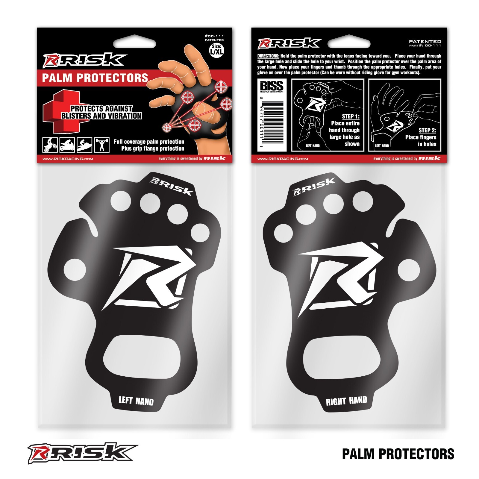Risk+Racing+Palm+Protectors+Large+00111 for sale online | eBay