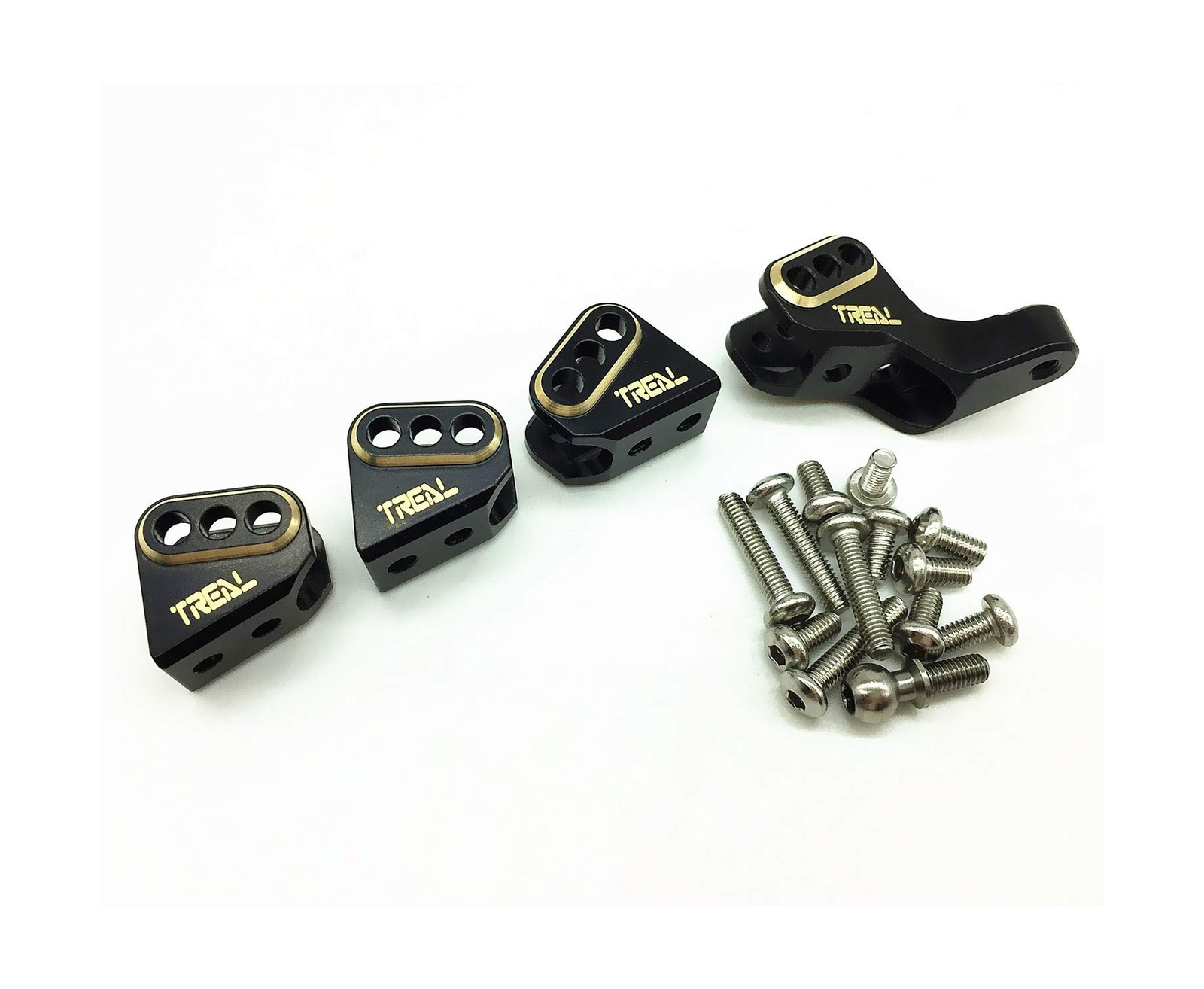 Treal Brass Axle Lower Link Mounts Set for Redcat Gen 8 (Black) Black ...