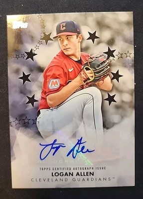 2024 Topps Series 2 Logan Allen Baseball Stars Autograph Black Parallel ...