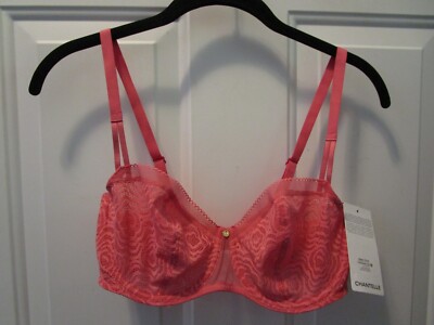 CHANTELLE C JOLIE DEMI UNDERWIRE BRA IN CORAL PINK STYLE 13B5 NEW | eBay