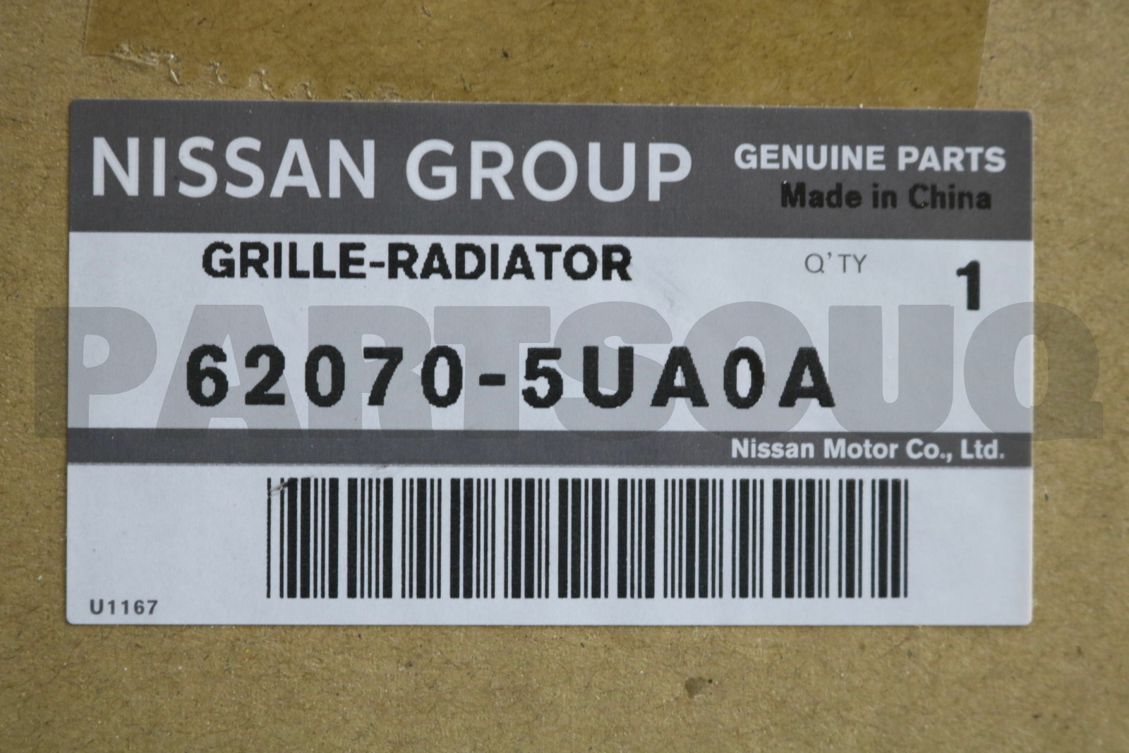 620705UA0A Genuine Nissan GRILLE-RADIATOR 62070-5UA0A | eBay