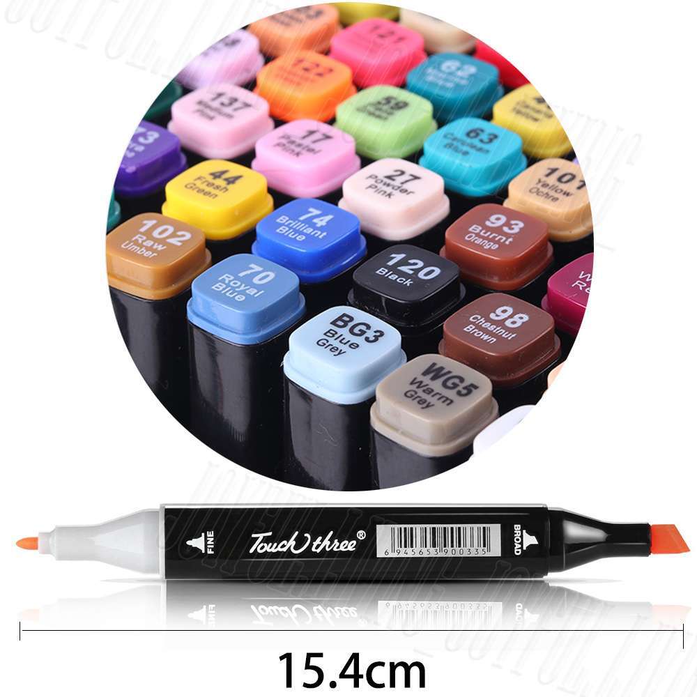 30/80pcs Colour Marker Copic Pen Set Dual Headed Graphic Artist Sketch ...