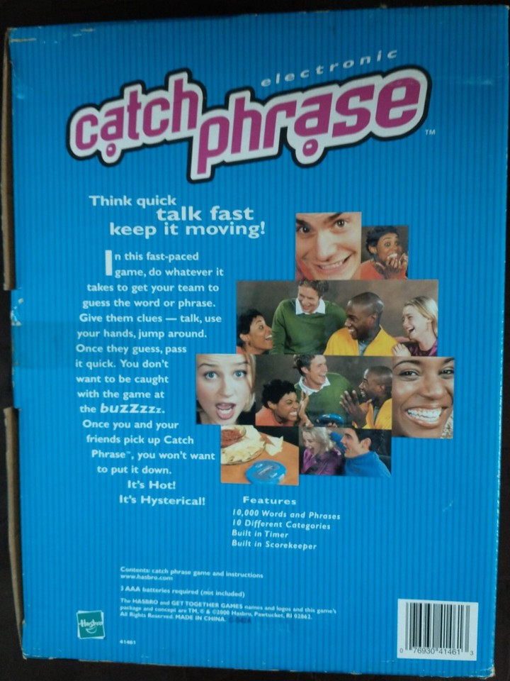 Catch Phrase Electronic Game Hasbro 2000 First Edition | eBay