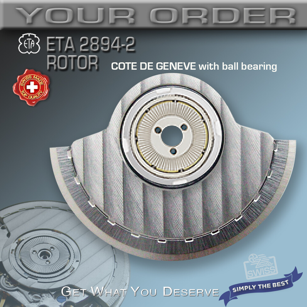 ROTOR FOR MOVEMENT ETA 2894 - CHOOSE WITH OR WITHOUT BALL BEARING | eBay