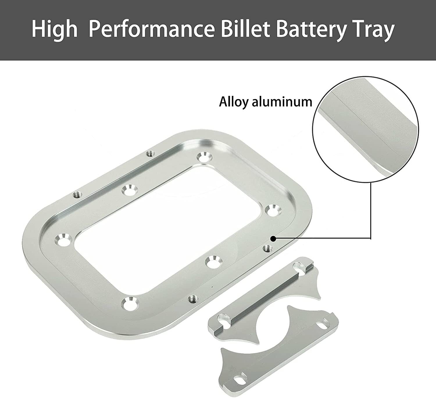 For Optima Battery 34/78 Billet Aluminum Battery Relocation Tray Hold ...