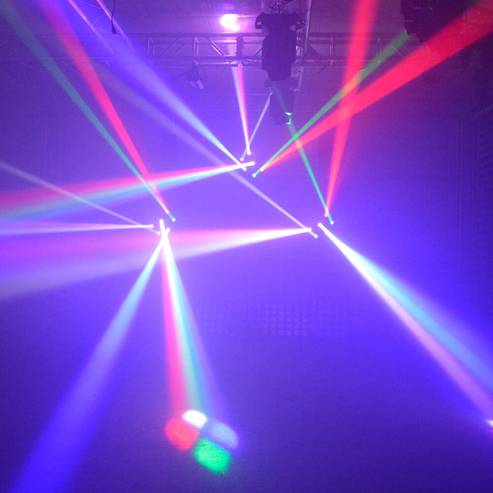 6 Head Beam Moving Head Lights RGBW DMX Automated Pan & Tilt DJ Stage ...