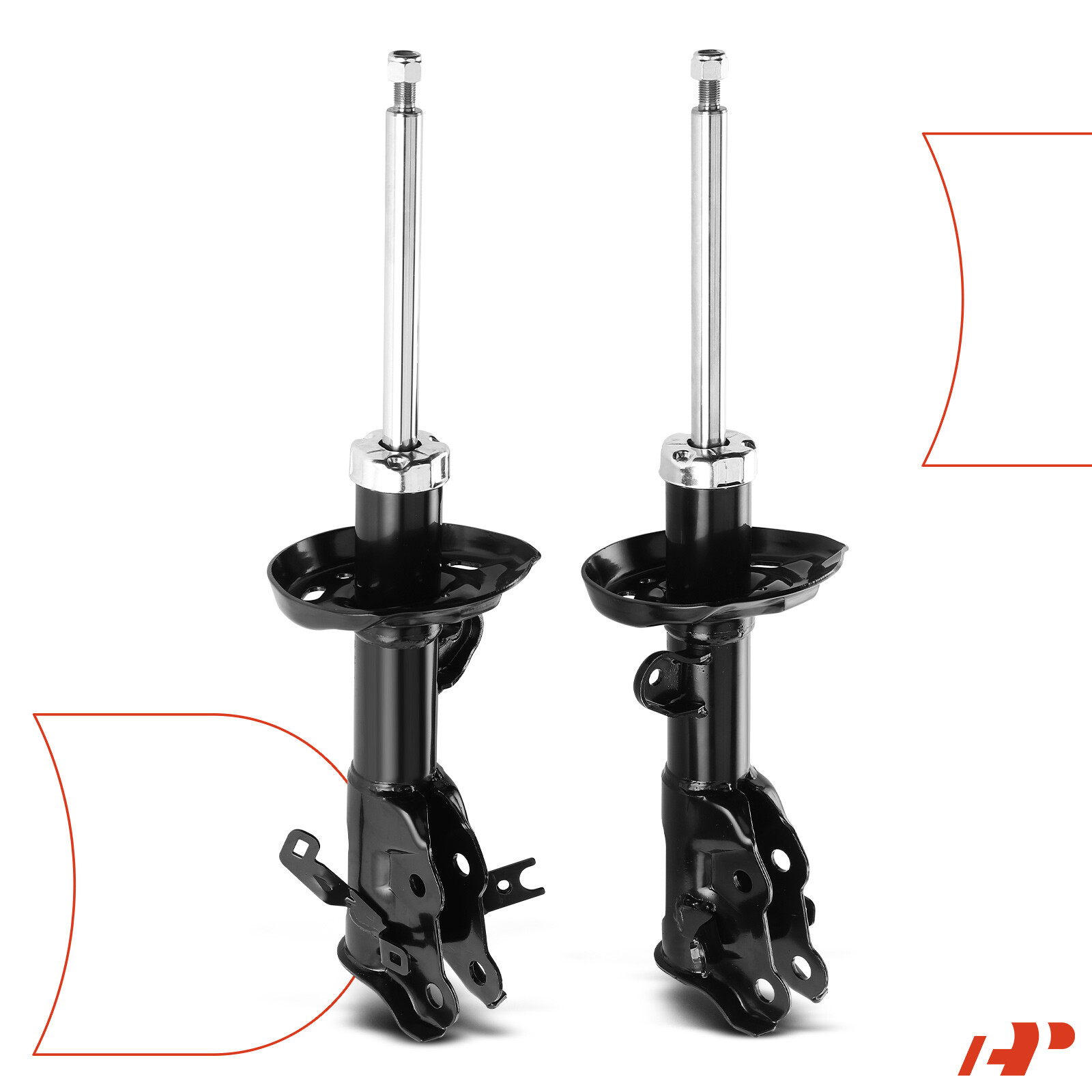 2x Front Left & Right Shock Absorbers for Honda Civic IX FG FB 02/2012 ...