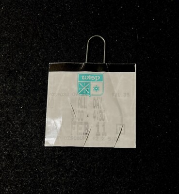 WISP 1989 Ski Lift Ticket Wicket MARYLAND Skiing Resort Travel Souvenir ...