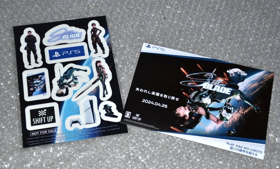 Stellar Blade - Promotional set Posters - size B2 + A4 + Stickers - PS5 ...