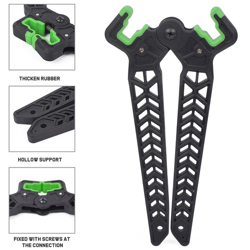1X Archery Bow Stands Compound Bow Jack Kick Stand Shooting Holder Rack ...