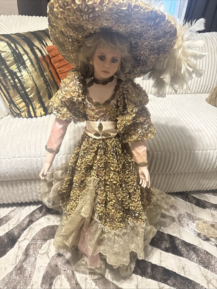 Rustie Porcelain Doll GORGEOUS 42” tall 55/1000 | eBay
