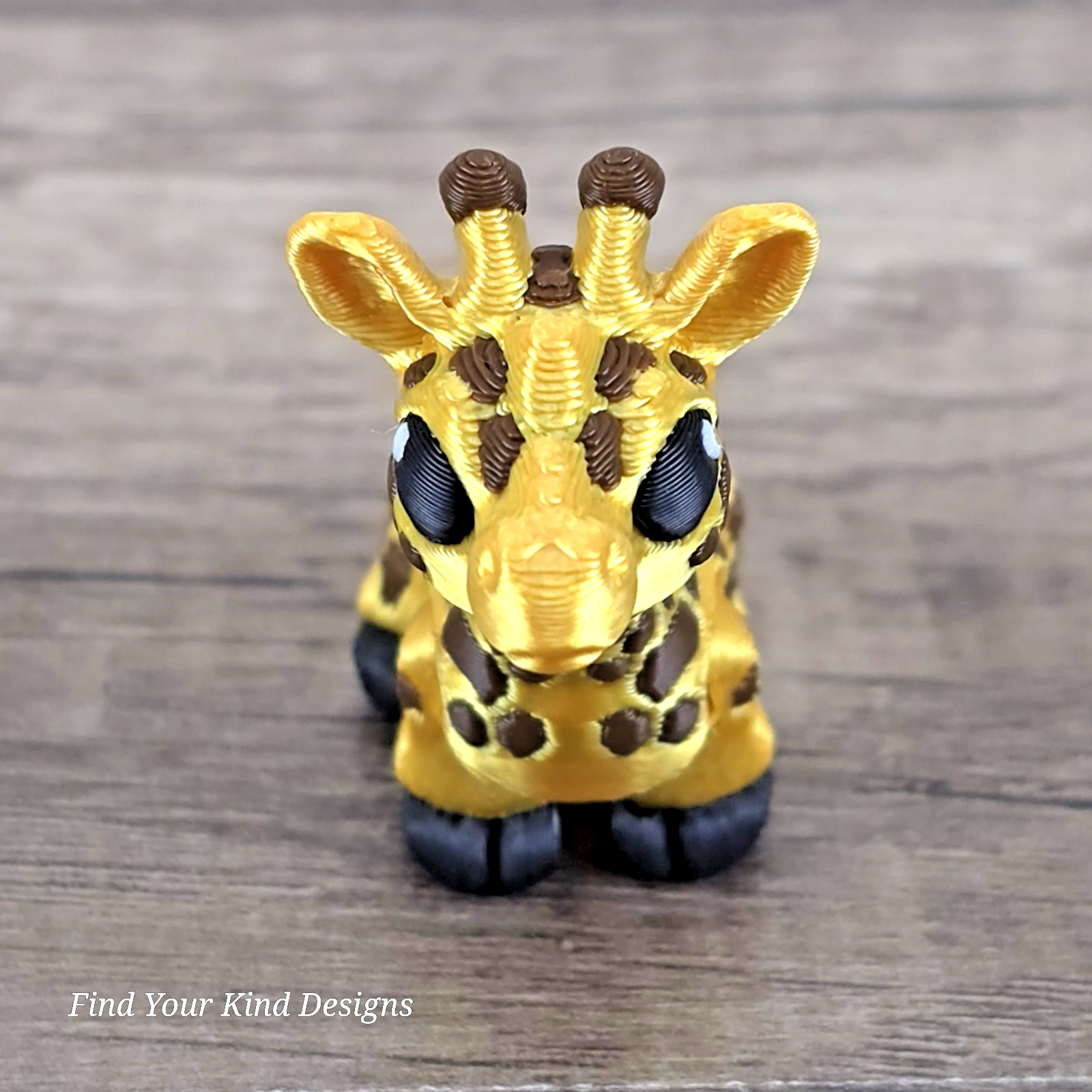 3D printed Giraffe Hatchling flexi fidget articulated toy 2.25" Safari ...