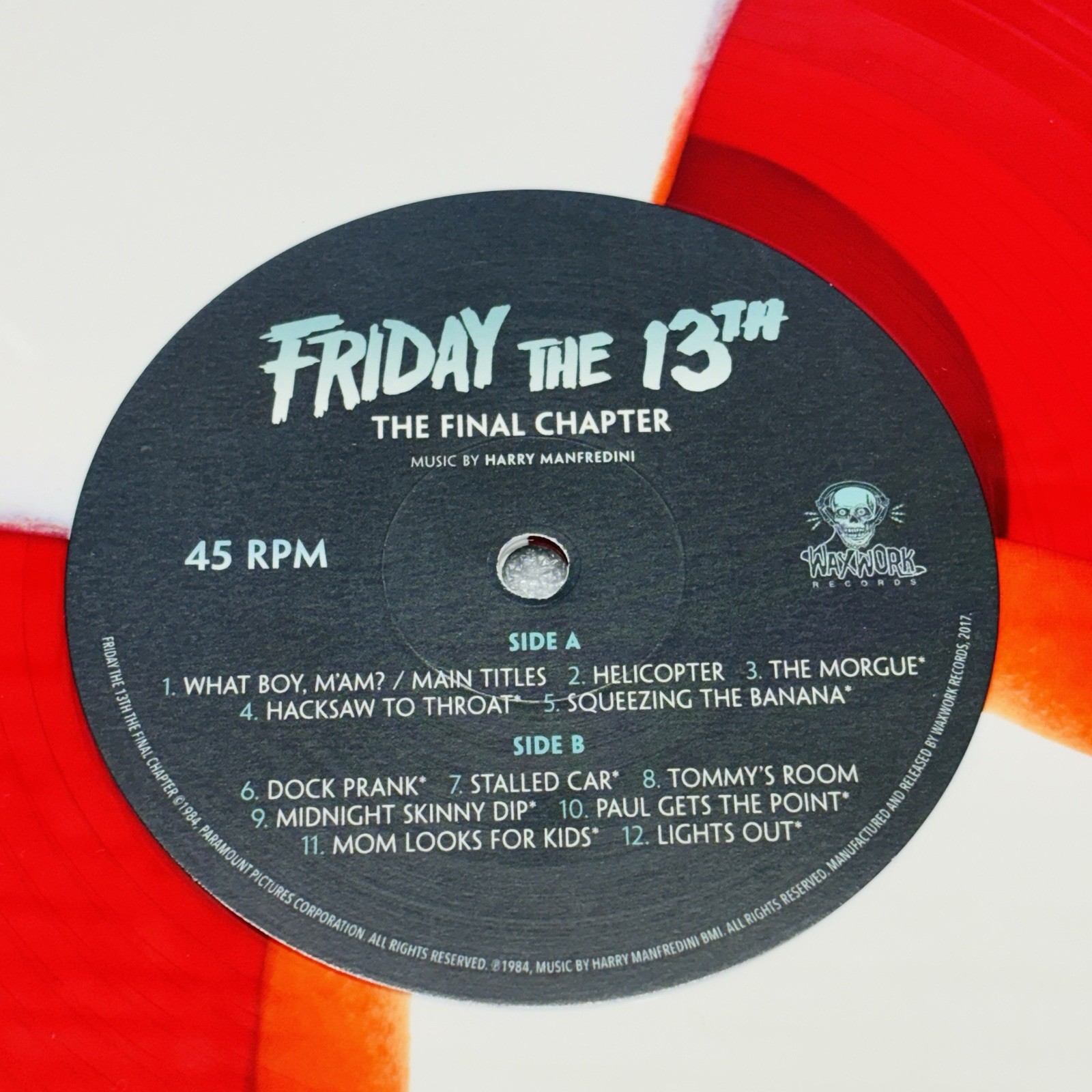 Friday The 13th Part 4 Final Chapter OST Colored VINYL #1 & LINER NOTES ...