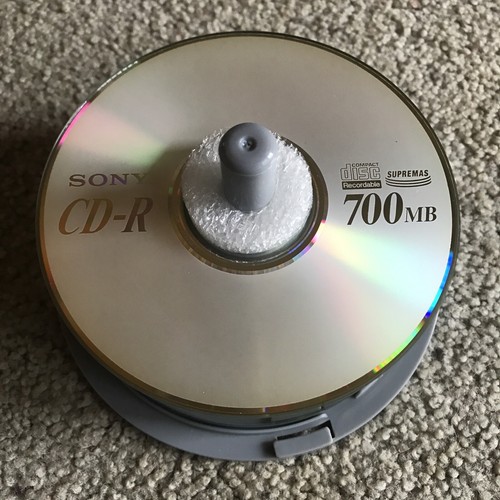 Lot (35) Open Sony CD-R Blank Recordable Media Discs 700MB Spindle ...