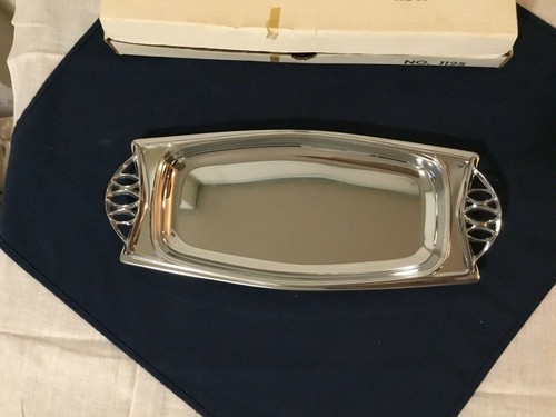 Vtg Milbern Creations Chromium Bread Tray No. 1125 In Original Box | eBay