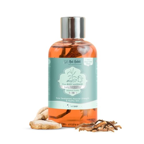 Nat Habit Balamool Pure Baby Massage Oil for Winter Bone& Muscular ...