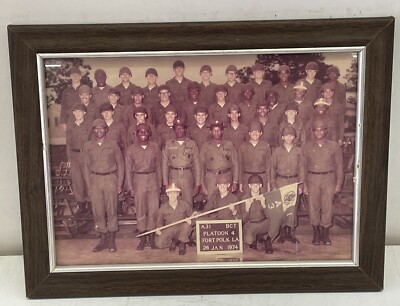 vintage 1974 VIETNAM ERA “FORT POLK LA” BASIC TRAINING GRADUATION PHOTO ...