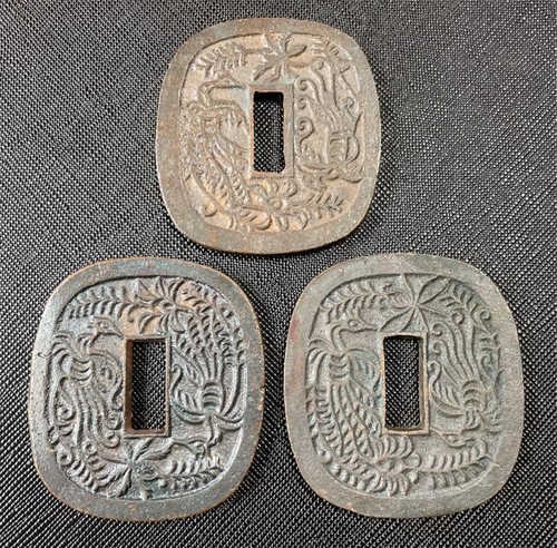 Akita Tsuba Coins Nagao, Nakao, Shorttail 3 Types Set Authenticity ...