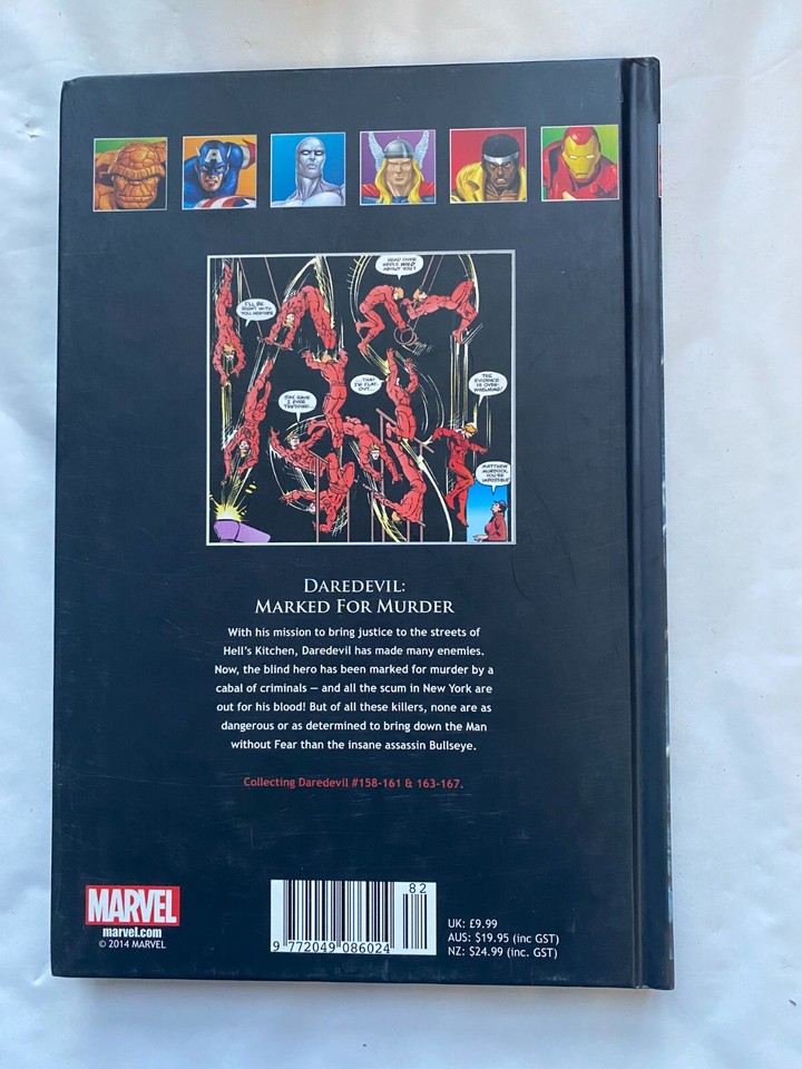 MARVEL ULTIMATE GRAPHIC NOVELS BOOK DAREDEVIL MARKED FOR MURDER CLASSIC ...
