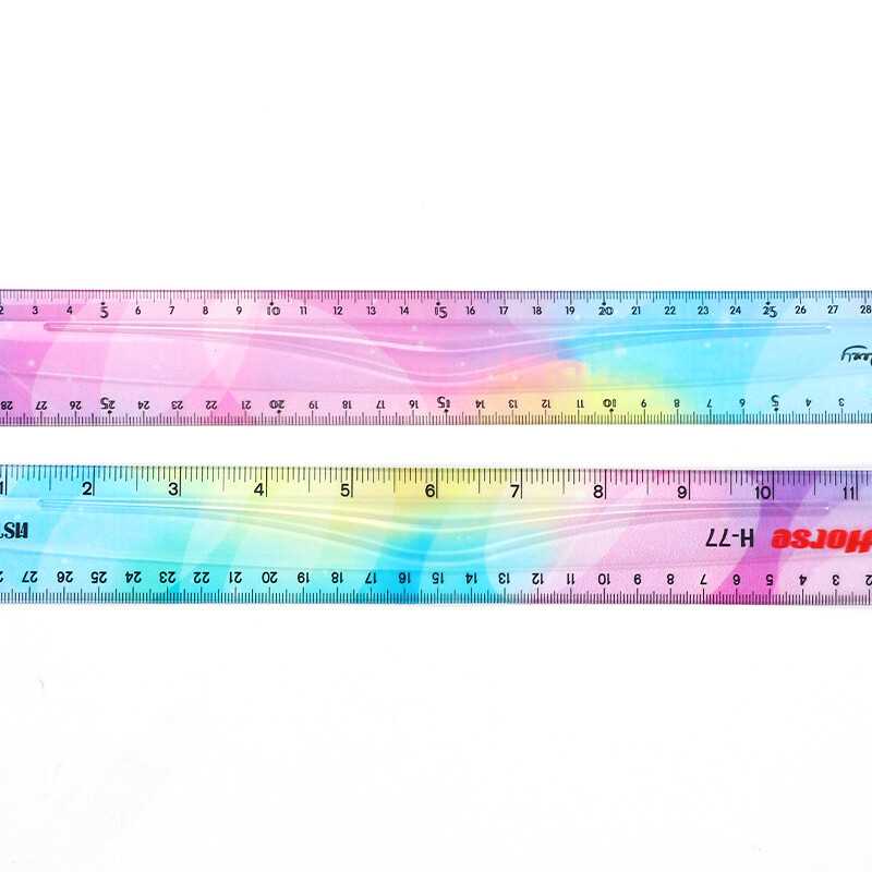 Colourful Student Flexible Ruler Inch Metric 30cm/12Inch 20cm/8Inch ...