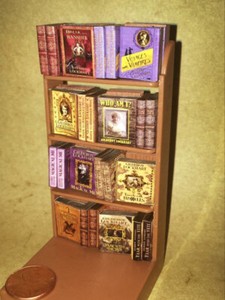 Harry Potter Gilderoy Lockhart books ~ set of 8 ~ blank pages miniature ...