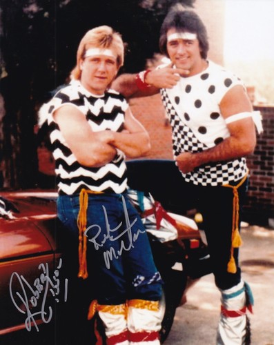 Ricky Morton Robert Gibson Rock & Roll Express Signed 8x10 Wrestling ...