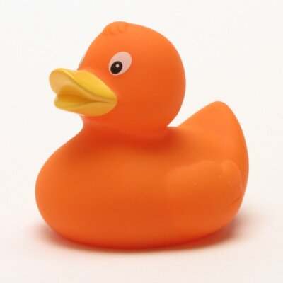 Rubber Duck Bath Duck Olga orange Ducky Rubber Duckie | eBay UK