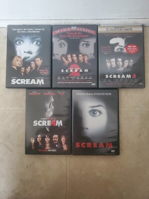 Scream DVD Lot Collector's Edition- 1,2,3,4 & Exclusive Bonus RARE OOP ...