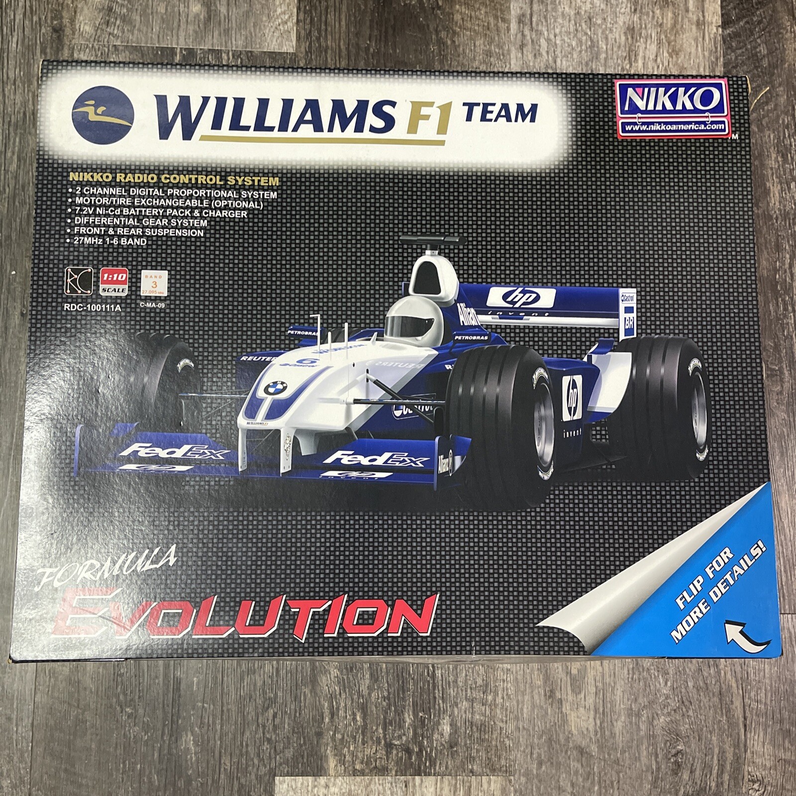 WILLIAMS F1 TEAM BMW FW24 NIKKO FORMULA EVOLUTION R/C 1:10 SCALE | eBay