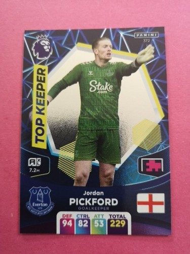 Jordan Pickford Everton Top Keeper Carte Foot Panini Adrenalyn 2024 ...