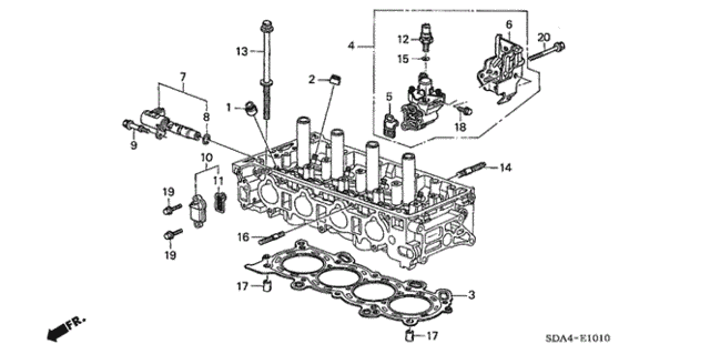 HONDA ACURA Genuine TSX K24 04-08 CYLINDER HEAD GASKET 12251-RBB-004 ...
