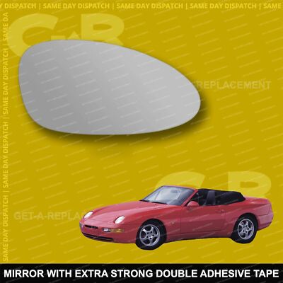 For Porsche 968 wing mirror glass 92-95 Right Driver side Spherical | eBay
